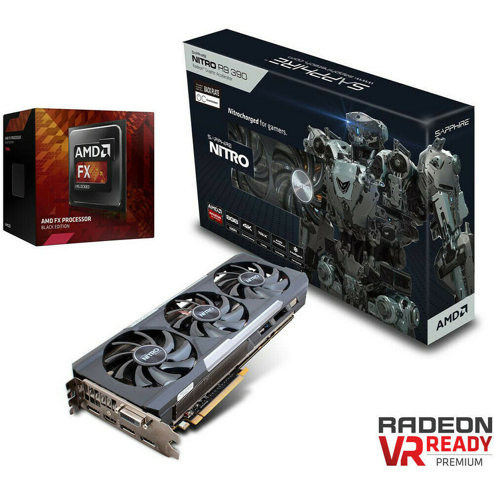 Sapphire Radeon R9 390 NITRO Tri-X OC (UEFI / Backplate), 8 Go + AMD FX ...