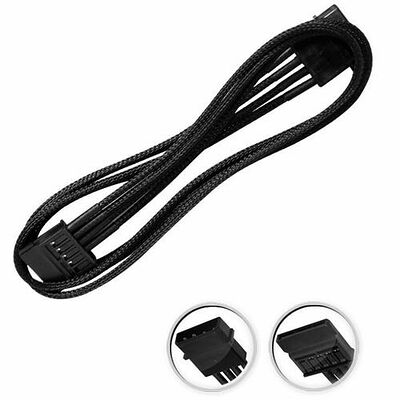 Câble adaptateur Molex vers alimentation SATA NZXT, 45 cm, Noir - Câble ...
