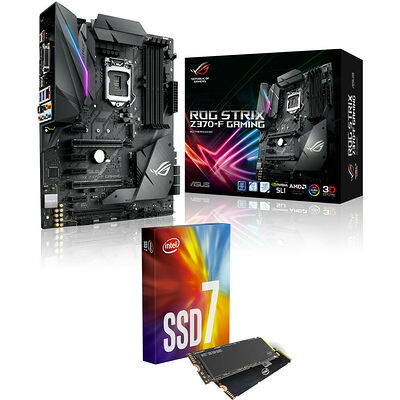 Asus ROG STRIX Z370-F GAMING + Intel SSD 760P Series, 256 Go, M.2 (Type ...