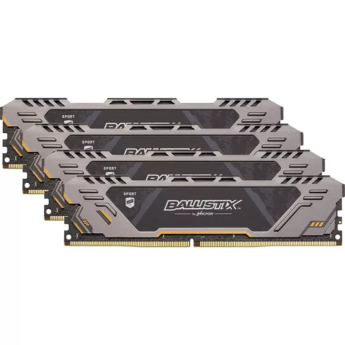 DDR4 Ballistix Sport AT, 64 Go (4 x 16 Go), 3000 MHz, CAS 17 - DDR4 ...