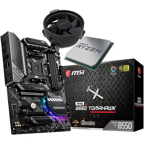 Kit d'évo AMD Ryzen 5 5600X (Version Bulk) + MSI MAG B550 Tomahawk ...