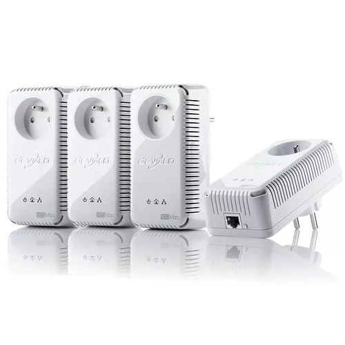 Pack de 4 Adaptateurs CPL 500 Mbps AVplus Starter Kit, Devolo - CPL ...