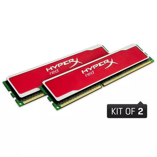 Kit dual Channel DDR3 Kingston HyperX Red, 2 x 2 Go, PC3-12800, CAS 9 ...