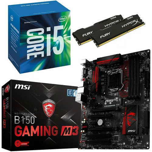 Kit d'évo Intel i5 6600 + MSI B150 GAMING M3 + 16 Go - Kit d'évolution - Top Achat