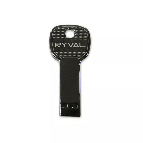 Clé USB 2.0 Clef Noir chromé, 8 Go, Ryval - Clé USB - Top Achat