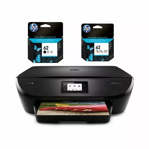 HP Envy 5542 + 1 Pack de 2 cartouches d'encre Noire et Couleurs HP62 ...