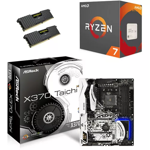 Kit d'évo AMD Ryzen 7 1700X (3.4 GHz) + ASRock X370 Taichi + 16 Go ...