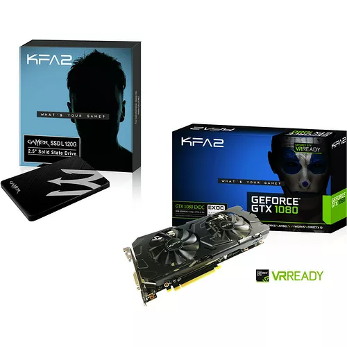 KFA2 GeForce GTX 1080 EXOC, 8 Go + SSD 120 Go - Carte graphique - Top Achat