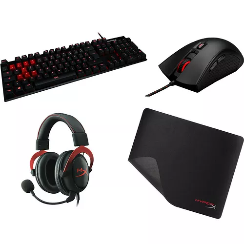 Pack HyperX Alloy FPS (MX Brown) + Pulsefire FPS + Cloud II Rouge + Fury Pro S - Pack ...