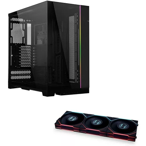 Lian Li O11 Dynamic Evo XL - Noir + UF TL LCD 120 Reverse Blade Noir ...