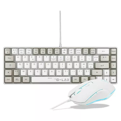 The G-Lab Combo Hydrogen (Gris/Blanc) - Pack Périphériques - Top Achat