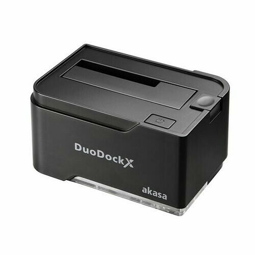Dock disques durs DuoDock X Single Bay, Noir, Akasa - Dock pour disque ...